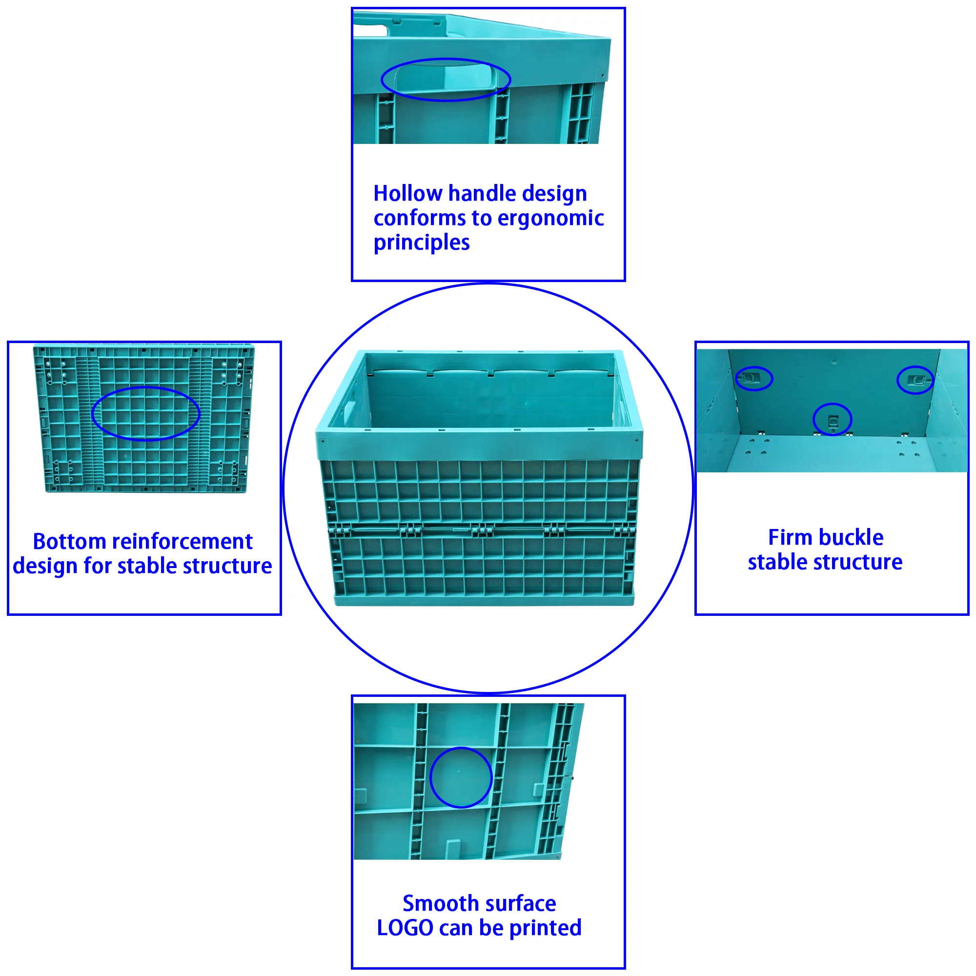 QS Plastic Foldable Crates - Stackable & Durable Solutions