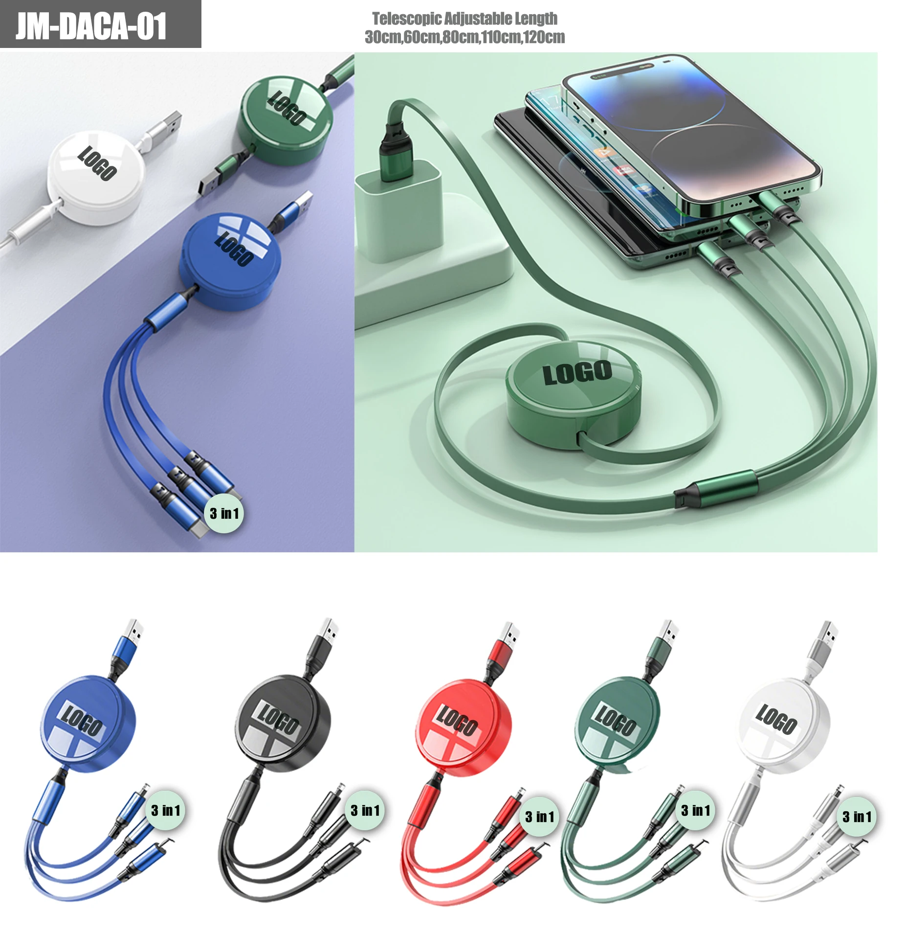 Custom Patent Free Design Logo Charging Cables for All Cell Phone ...