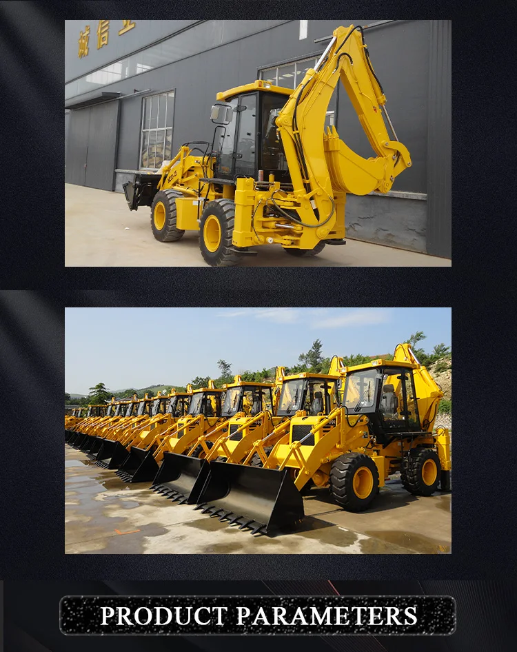 Articulated Excavator Front End Loader with Backhoe – Mini Wheel Loader ...