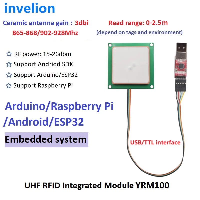 YRM100 UHF RFID Module - Reliable Reading Range & Protocols