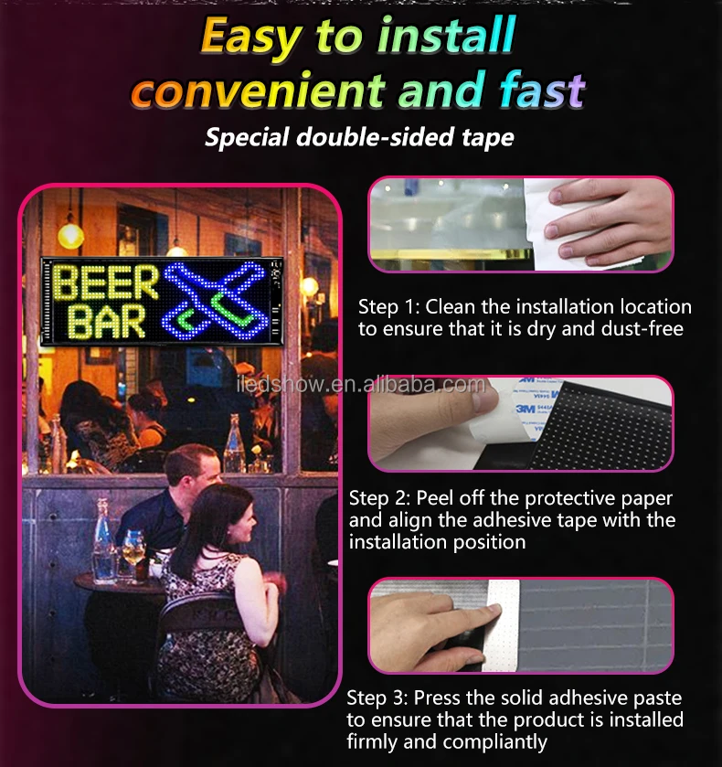 Smart Window Display - Car LED Sign Programmable Flex Screen
