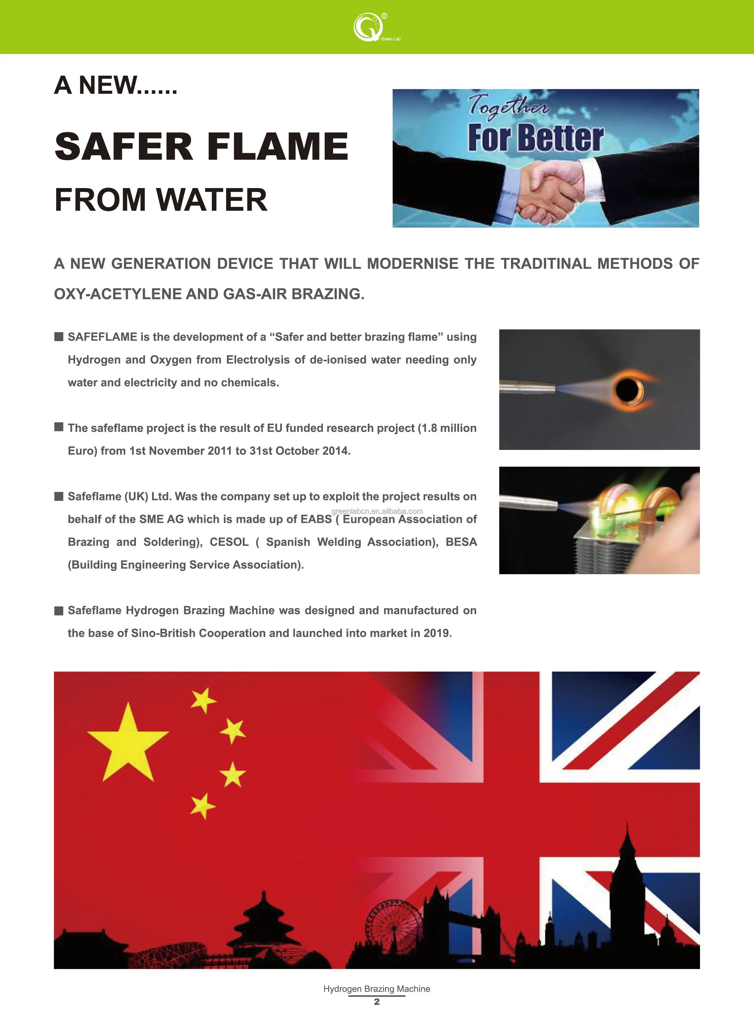 PEM Water Electrolysis Gas Flame Torch for Welding & Brazing