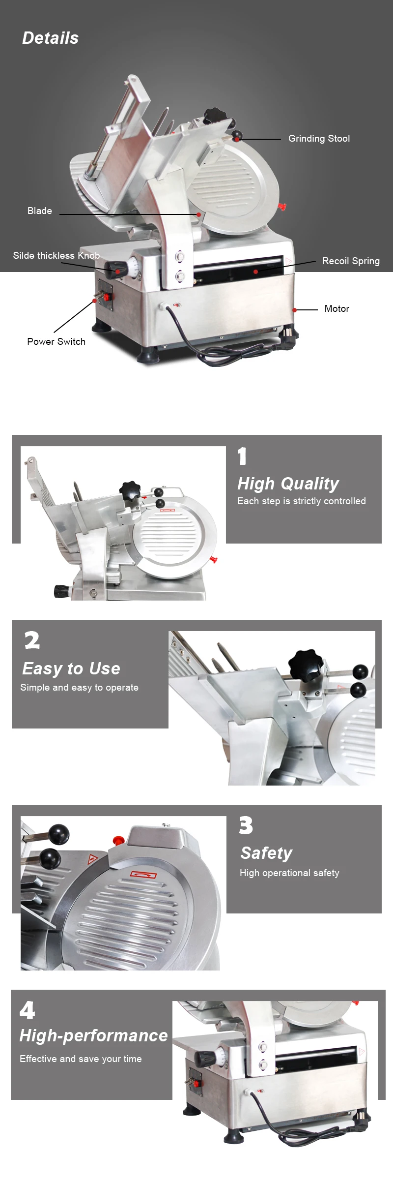 Meat Thin Slicer New Fully Automatic High Quality Meat Slicer ...