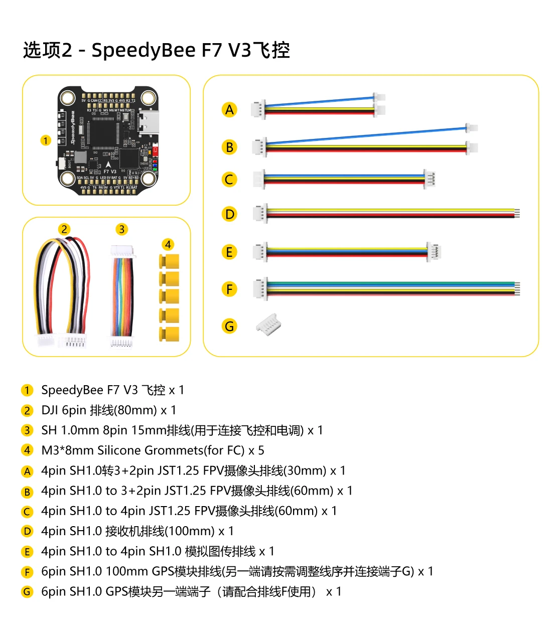 Speedybee F7 V3 Bl32 50a 30x30 Stack Bmi270 F722 Flight Controller Blheli32 50a 4in1 Esc 3-6s ...