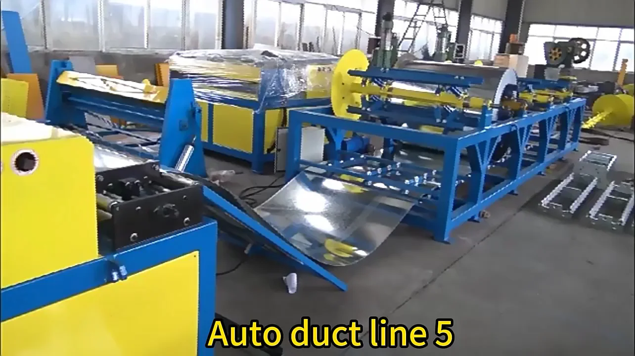 Auto Duct Production Line 5 Hvac Duct Making Machine - Buy Hvac Duct ...