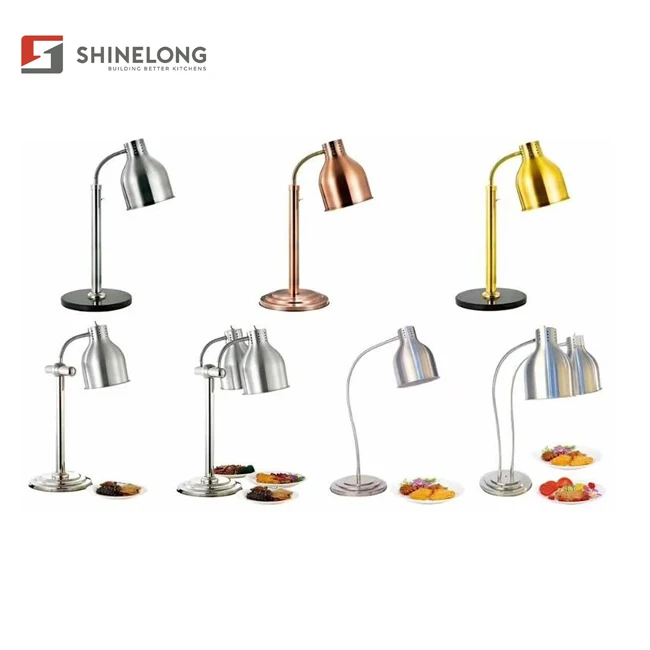 Lampade Scaldavivande per Ristorazione - 4 Teste Lamp