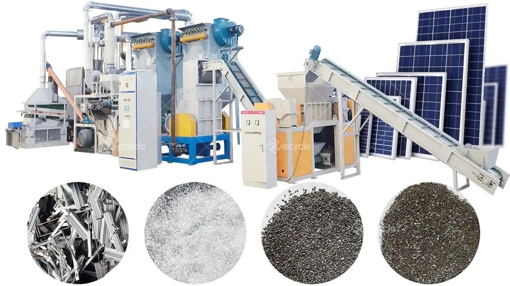 Full Automatic Professional Solar Panel Recycling Plant Solar Cell ...