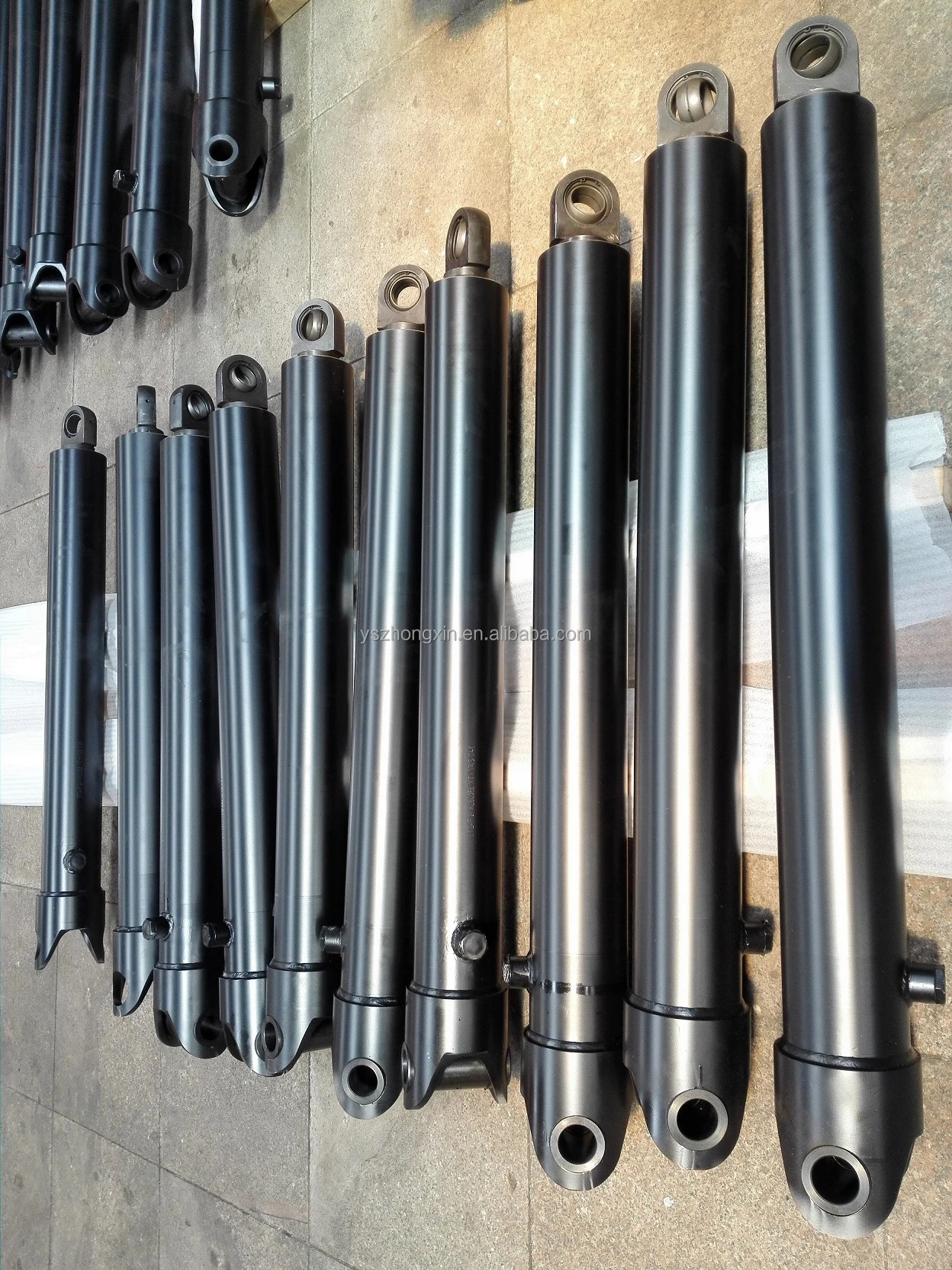 Front End 5 Stage Tipper Telescopic Hydraulic Tipping Cylinders With ...