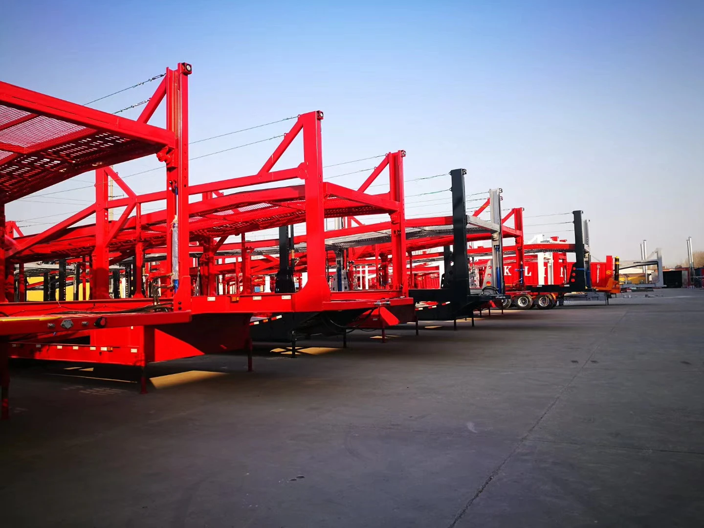 Two SAF Axles 8 Cars Transport Trailer OTTC Car Carrier Hauler Trailer ...