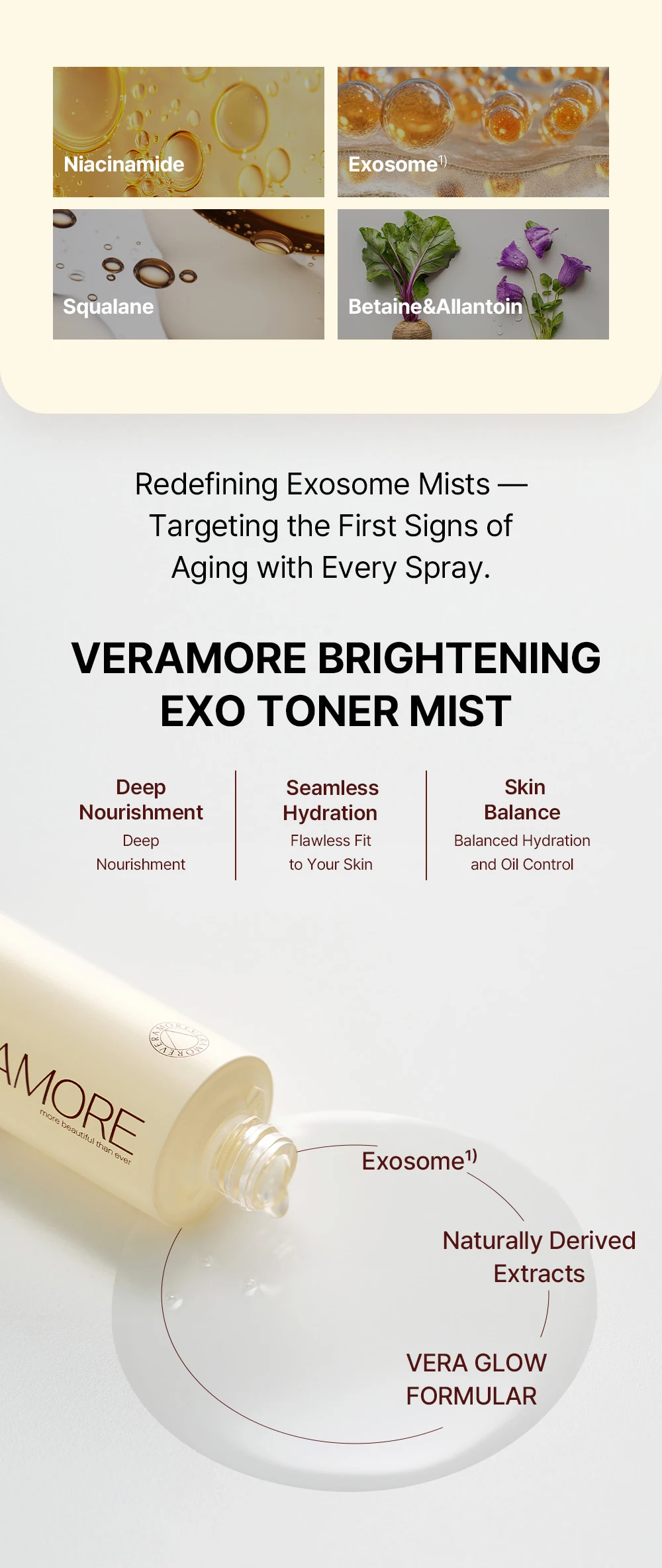 Hydrating Brightening EXO Toner Mist 100ml Facial Mist for Daily Skin ...