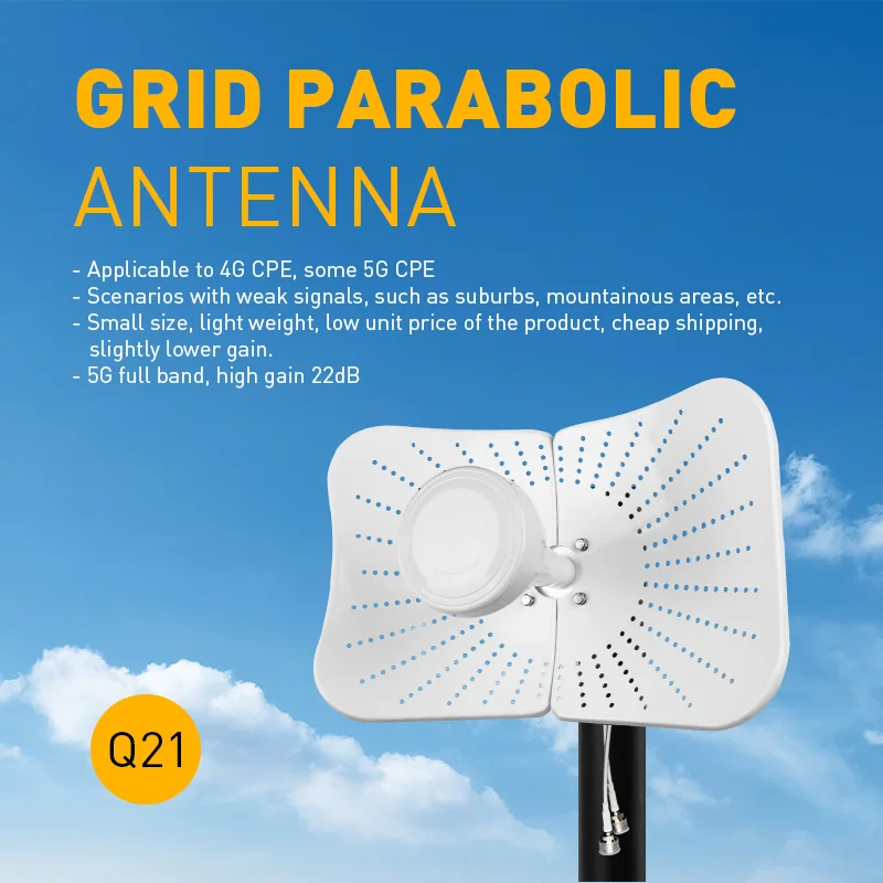SUNCOMM AN-Q21 4G 5G Long Range Parabolic Outdoor Antenna 22dBi ...