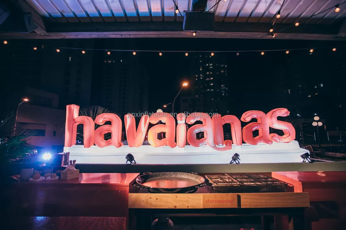 Advertising With Led Huge Custom Giant Inflatable Letters Logo ...