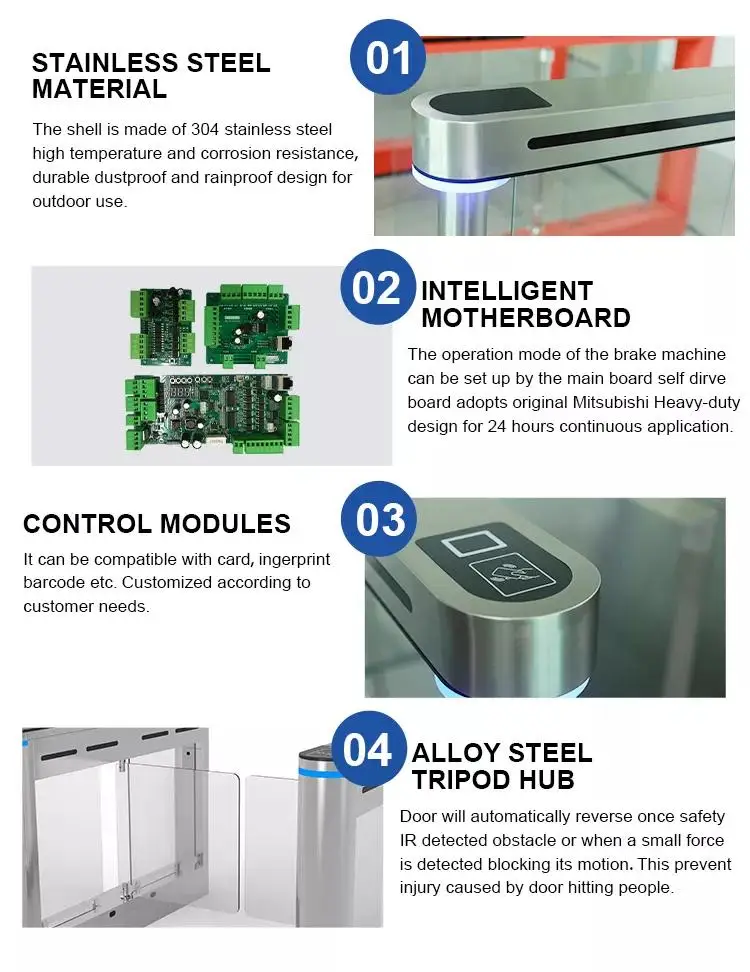 Security Turnstile Gate Rfid Gate Access Control Coin Token Nfc Digital ...