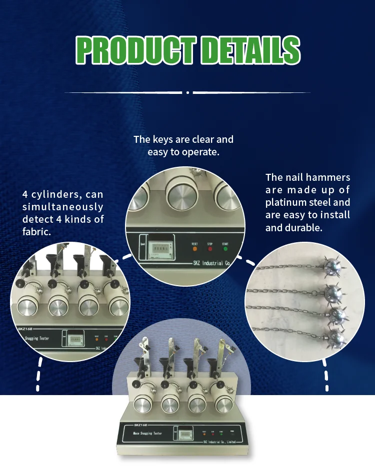 Skz168 Textile Ici Mace Snag Tester Ici Pilling Snagging Resistance ...