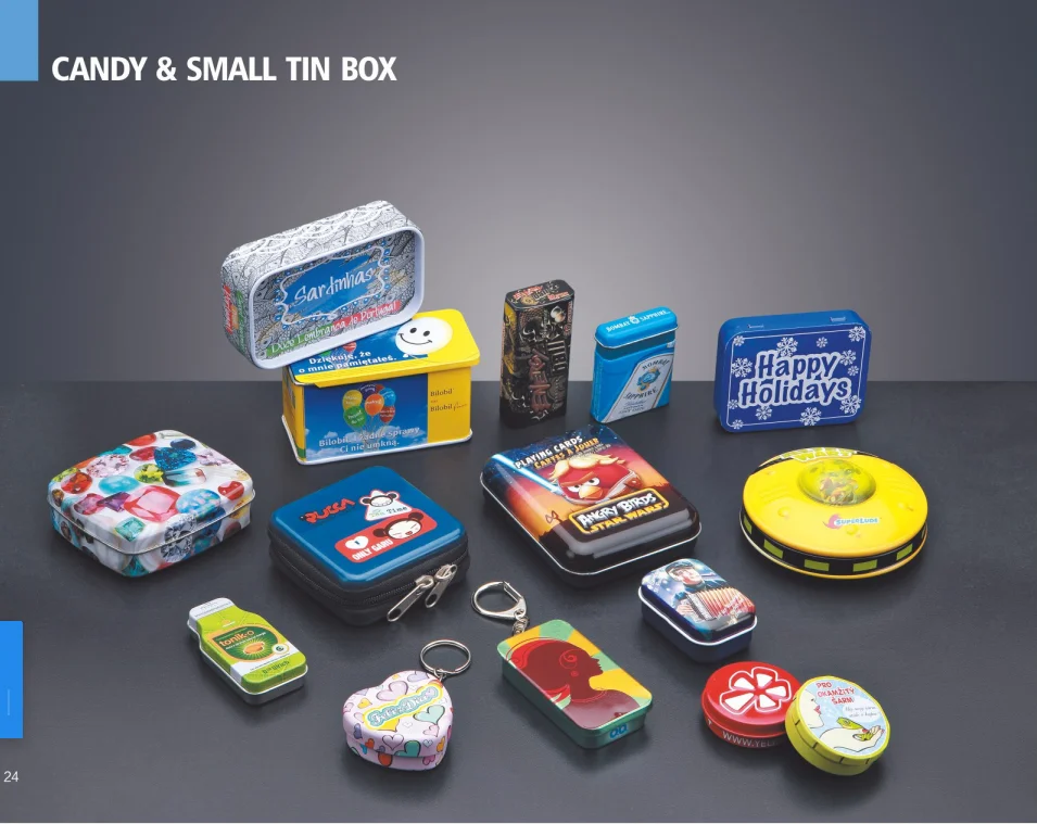 2023 Factory OEM Empty Metal Hinged Rectangle Small Mint Mini Tin Box ...