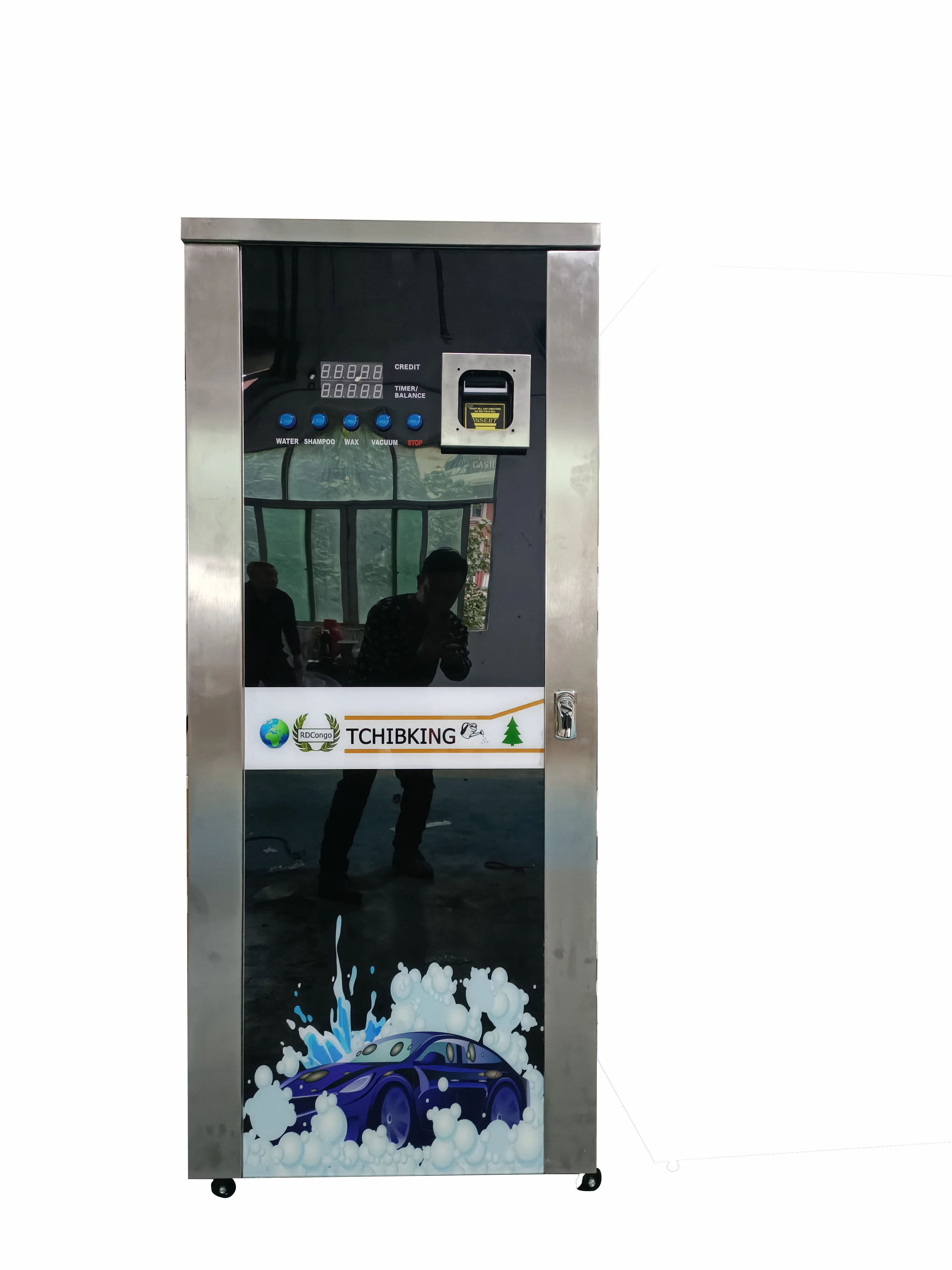 Automatic Banknote Operated Self Service Car Wash Equipment 24 Hours ...