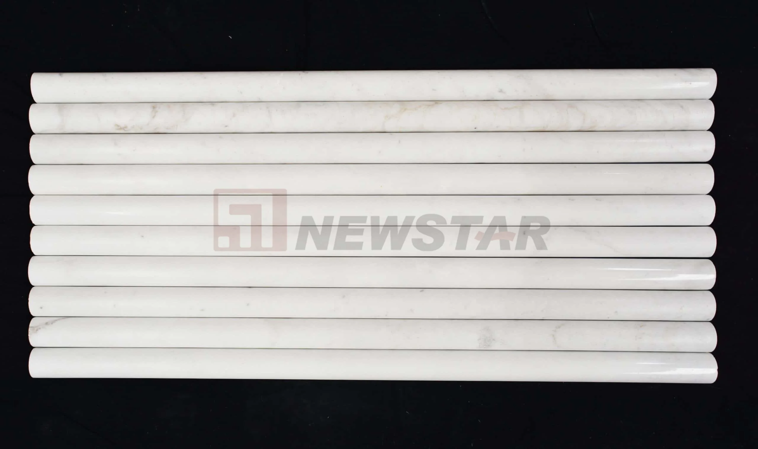 Newstar Curve Fluted Marble Tiles Fireplace Island Decorative Mosaic ...
