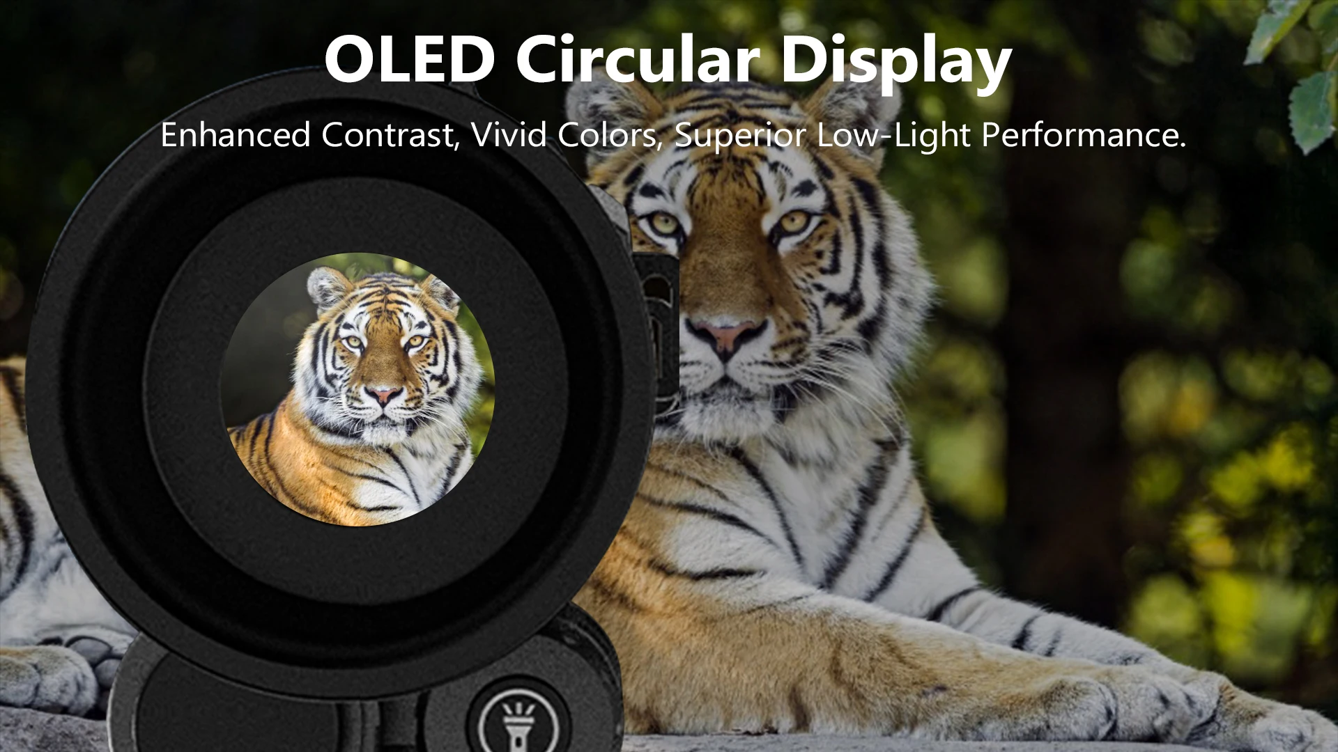 4K Circular Screen Infrared Digital Night Vision Monocular Telescope ...