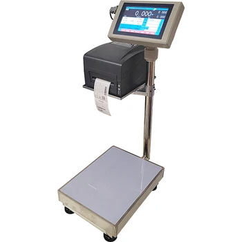 300kg 500kg Tcs Portable Label Barcode Platform Scale With Printer ...