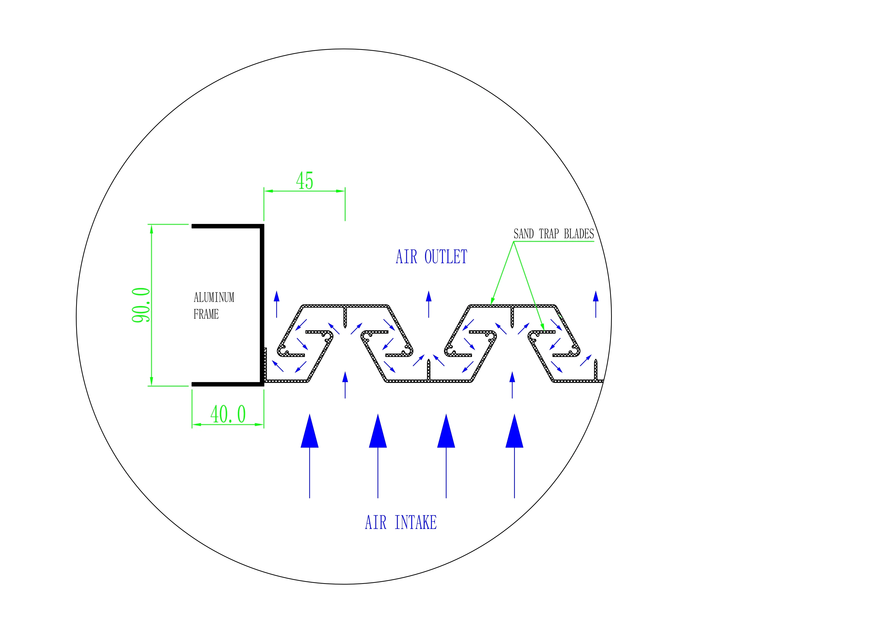 Weather Proof Sand Trap Louvers - Efficient & Durable