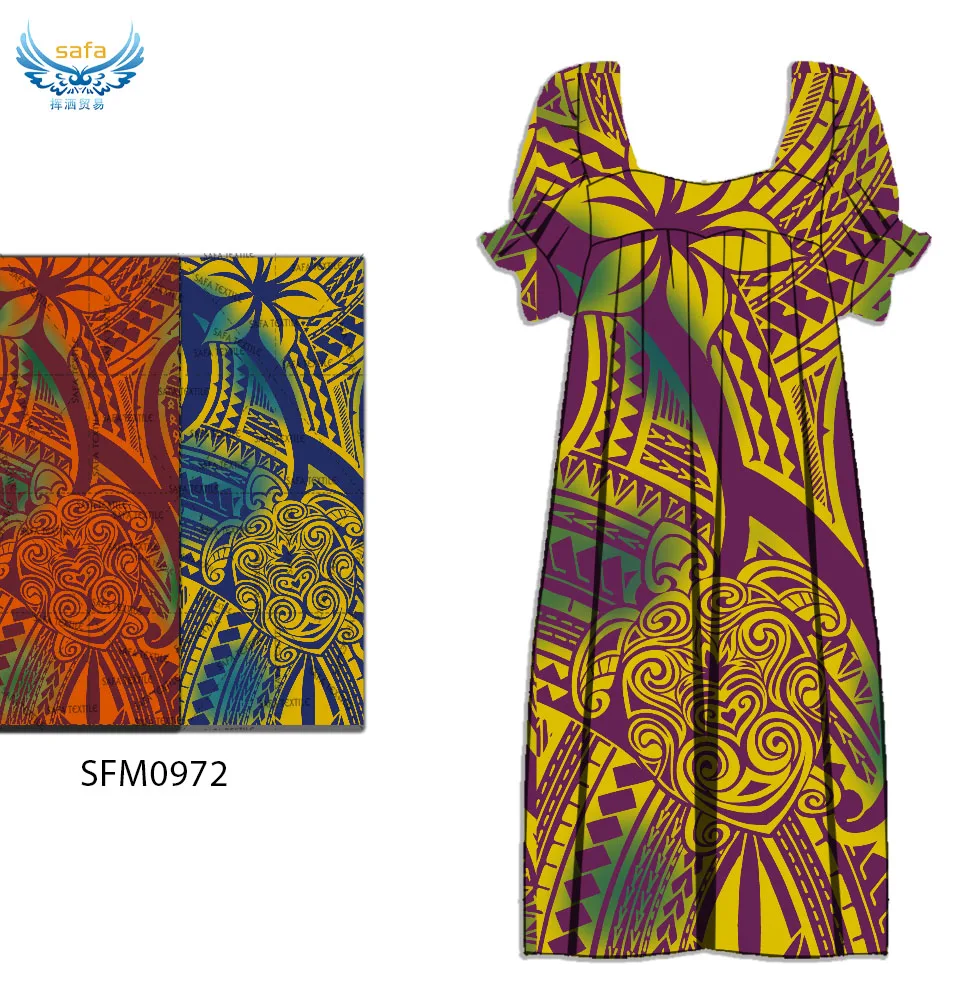 Tribal Tropical Hawaiian Design Pohnpei Micronesia Mumu Pacific ...