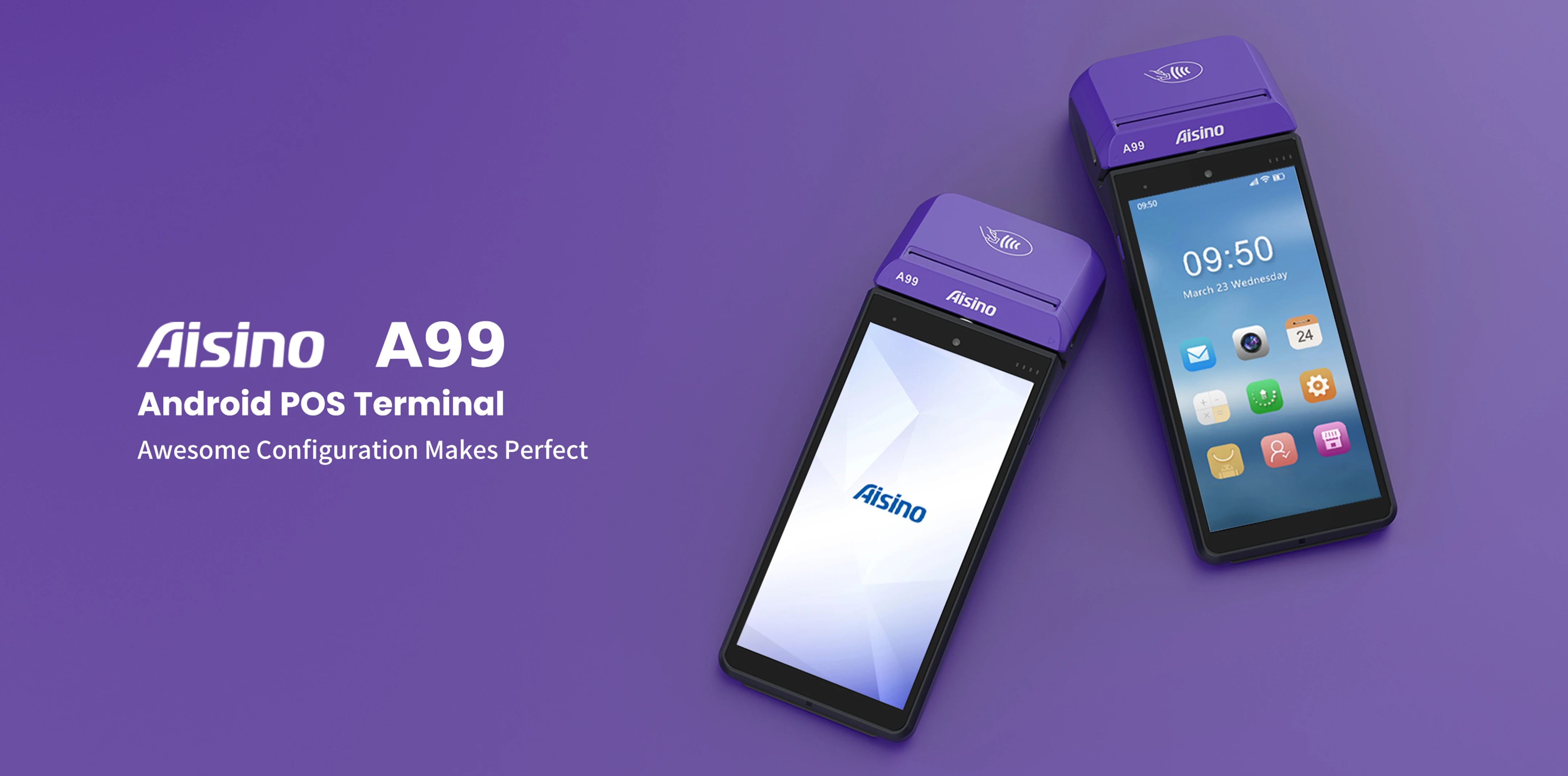 Handheld Touch Screen NFC Android 12 Portable Smart POS System with Printer