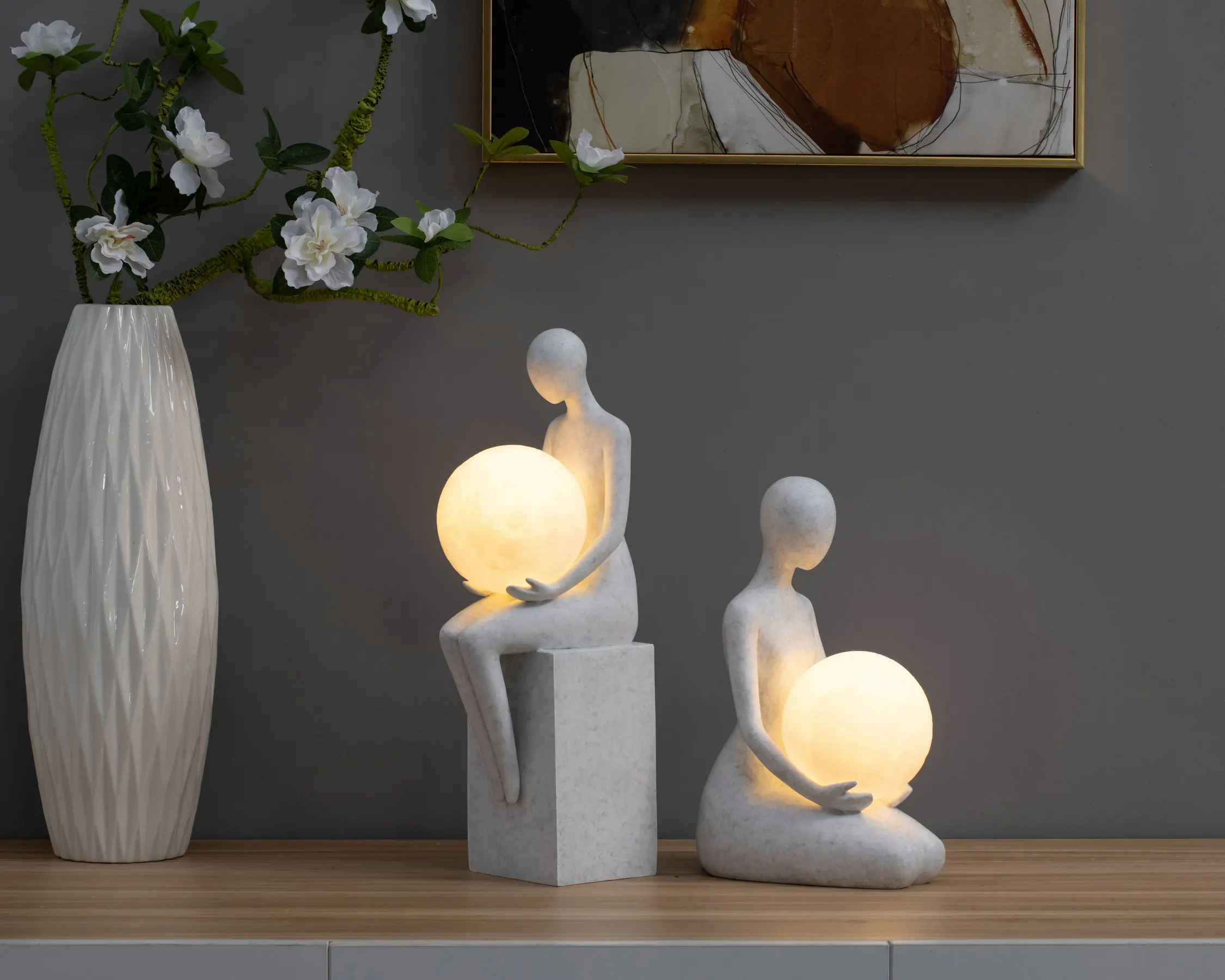 Decorations Home Lamp Art Resin Decoration Abstraction Body Character ...