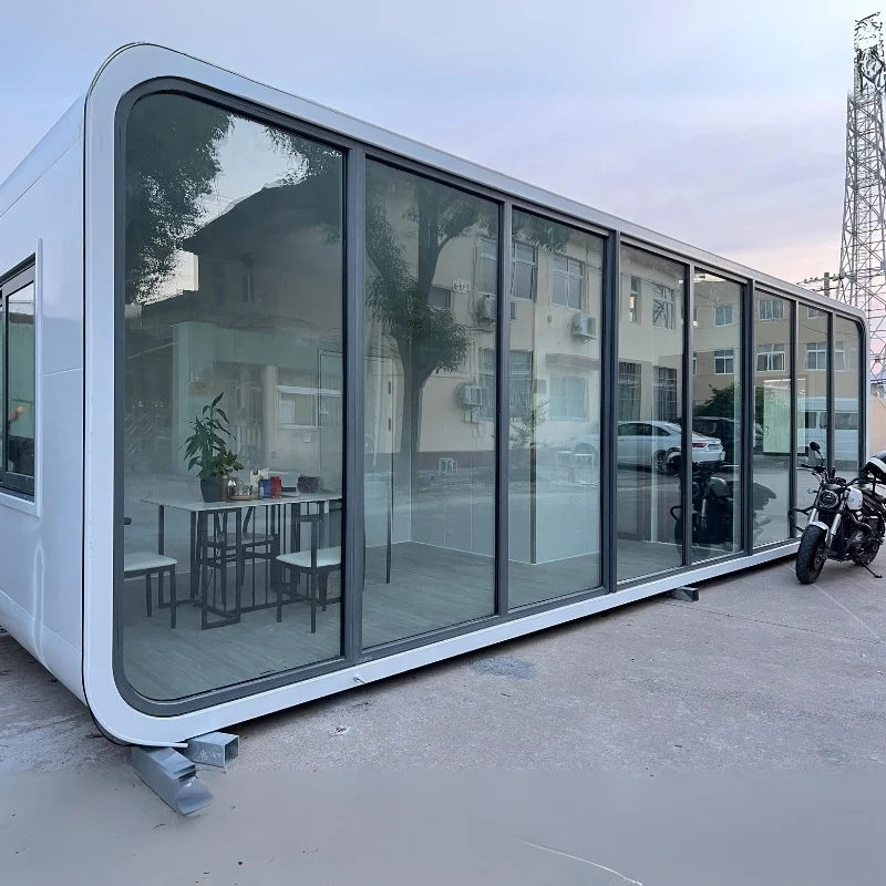 FMX 40ft Expandable Container Tiny House Cabin with Smoking Toilets ...