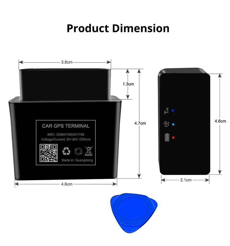 Concox Jm-vg02u Ins-aided Obd Car Jimi Vg02u Obdii Gps Tracker With ...