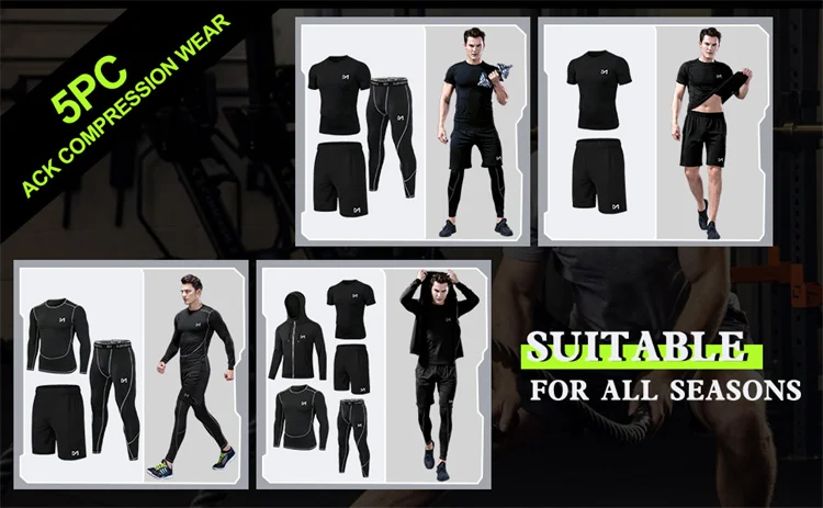 Custom Men's Training Sportswear - 5 Piece Gym Clothing