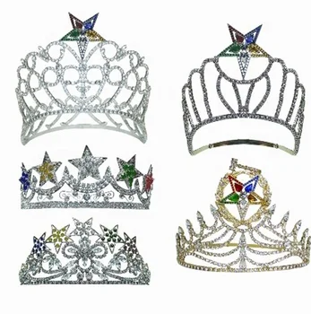 Freemason Masonic Oes Grand Matron Crown In Gold With Rhinestones,Oes ...
