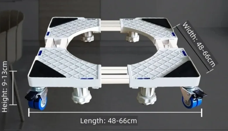 New Removable Mobile Washing Machine Stand Base With Roller Adjustable ...