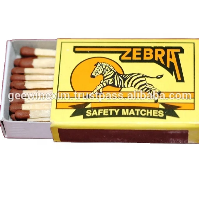 Zebra Brand Wooden Safety Matches Sales - Buy Zebra Safety Match Buyers ...