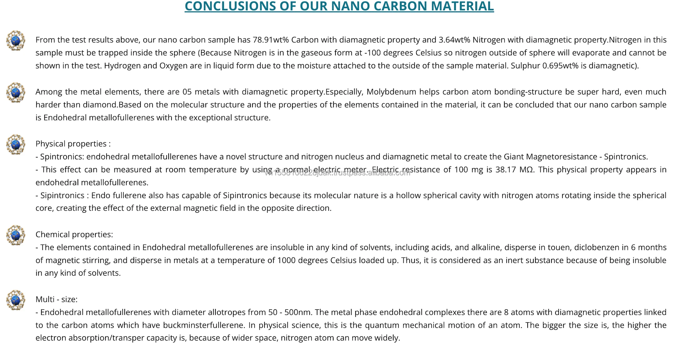 High Quality Endo Fullerene Carbon Mixture Fullerene C60-c70 Organic ...