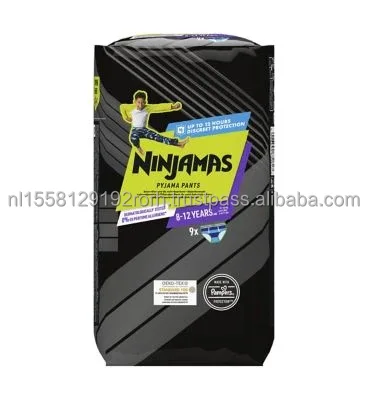 Ninjamas Nighttime Bedwetting Underwear Boy Size L 34 Count - Buy # ...