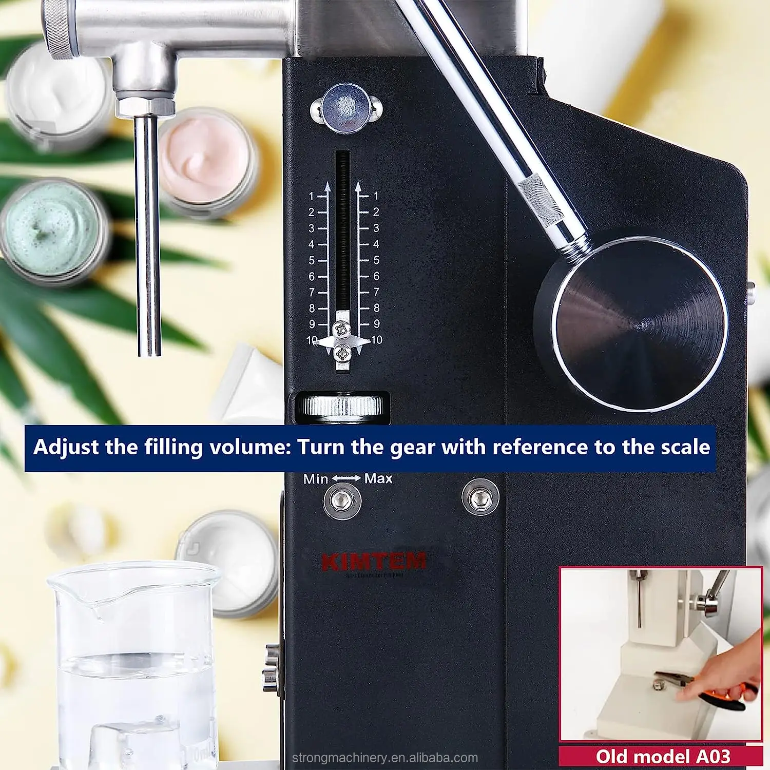 A03 5-50ml Manual Filler - Precision for Cosmetics & Liquids