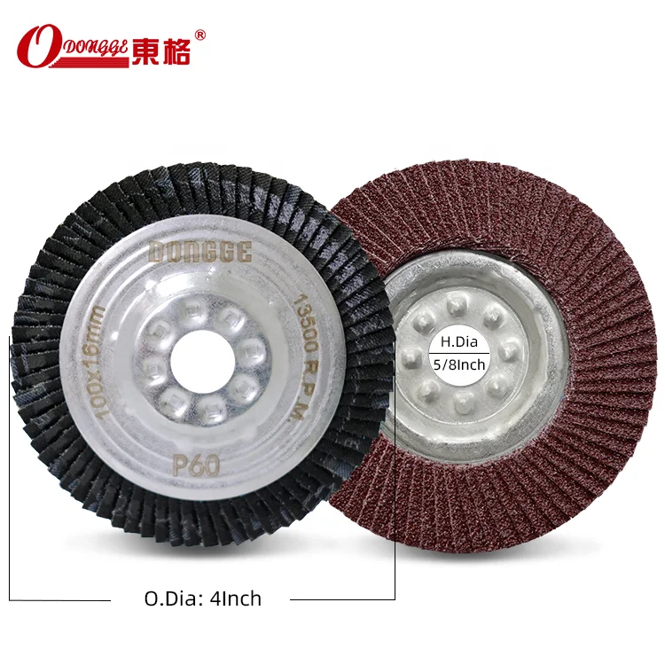 4inch Aluminum Oxide Abrasive Disc Flap Disc for Metal Grinding ...