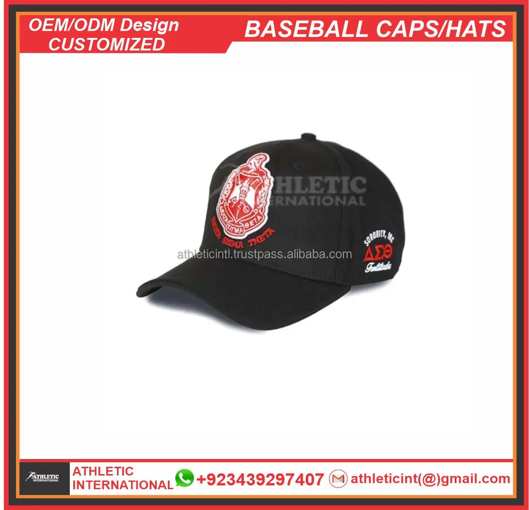 Delta Sigma Sorority Hats Greek Letter Embroidery Printed Baseball Caps ...