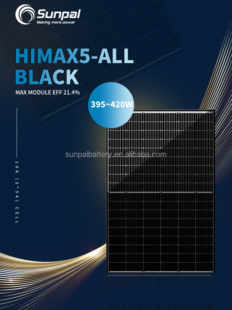 Sunpal All Black Photovoltaic Solar Panels 395 400 405 410 415 420 W Wp ...