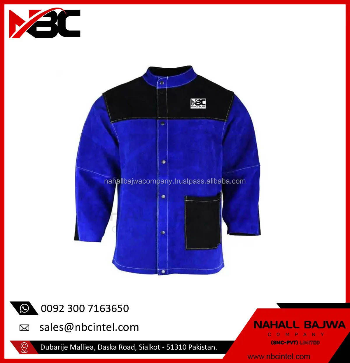 Waterproof Anti Static Fireproof Fire Resistant Leather Welding Jacket ...