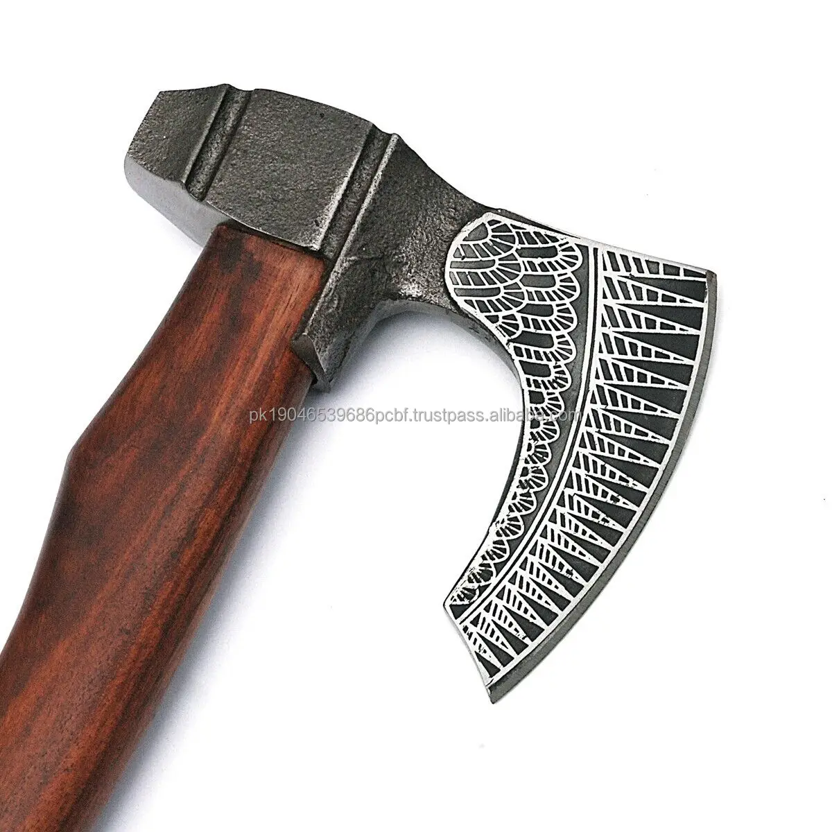 Camping Axe With Leather Sheath Custom Made Low Cost Viking Axe Bulk ...