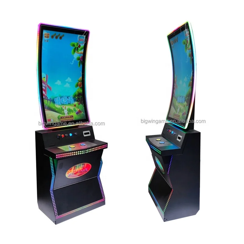 US Game Room Equipment Machines Gaming 43inch Curved Touch Screen ...