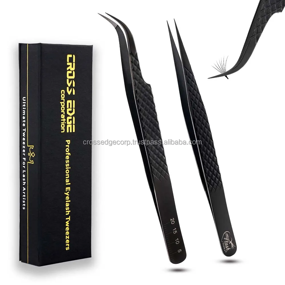 German Stainless Steel Eyelashes Tweezer Tweezers For Lash Extensions ...