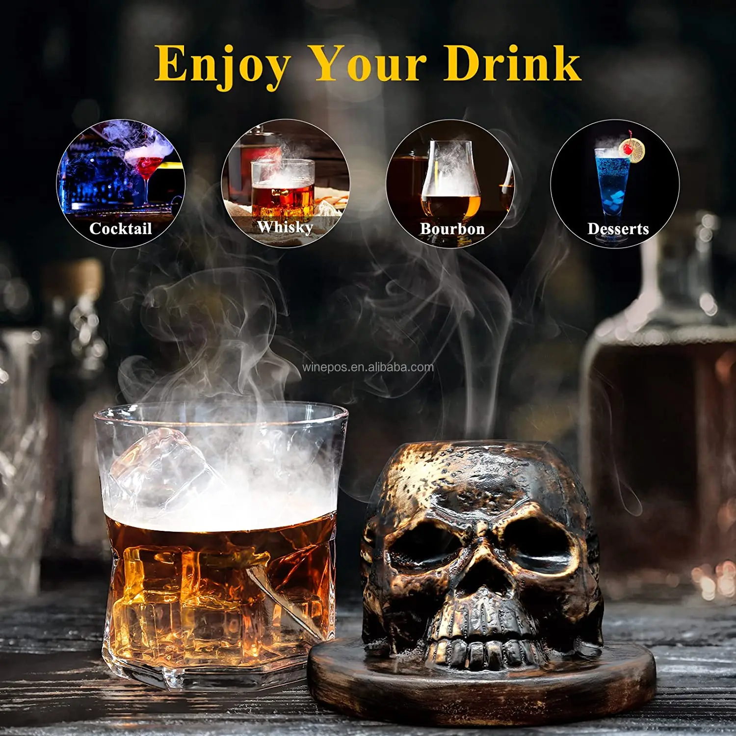 Cocktail Smoker Kit - Elevate Your Drinks with Wood Smoke