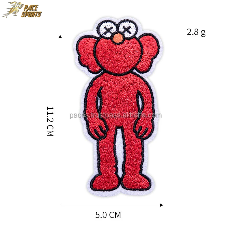 2 Flame Fire Patch Flame Danger Warning Cartoon Patch Kids Embroidered ...