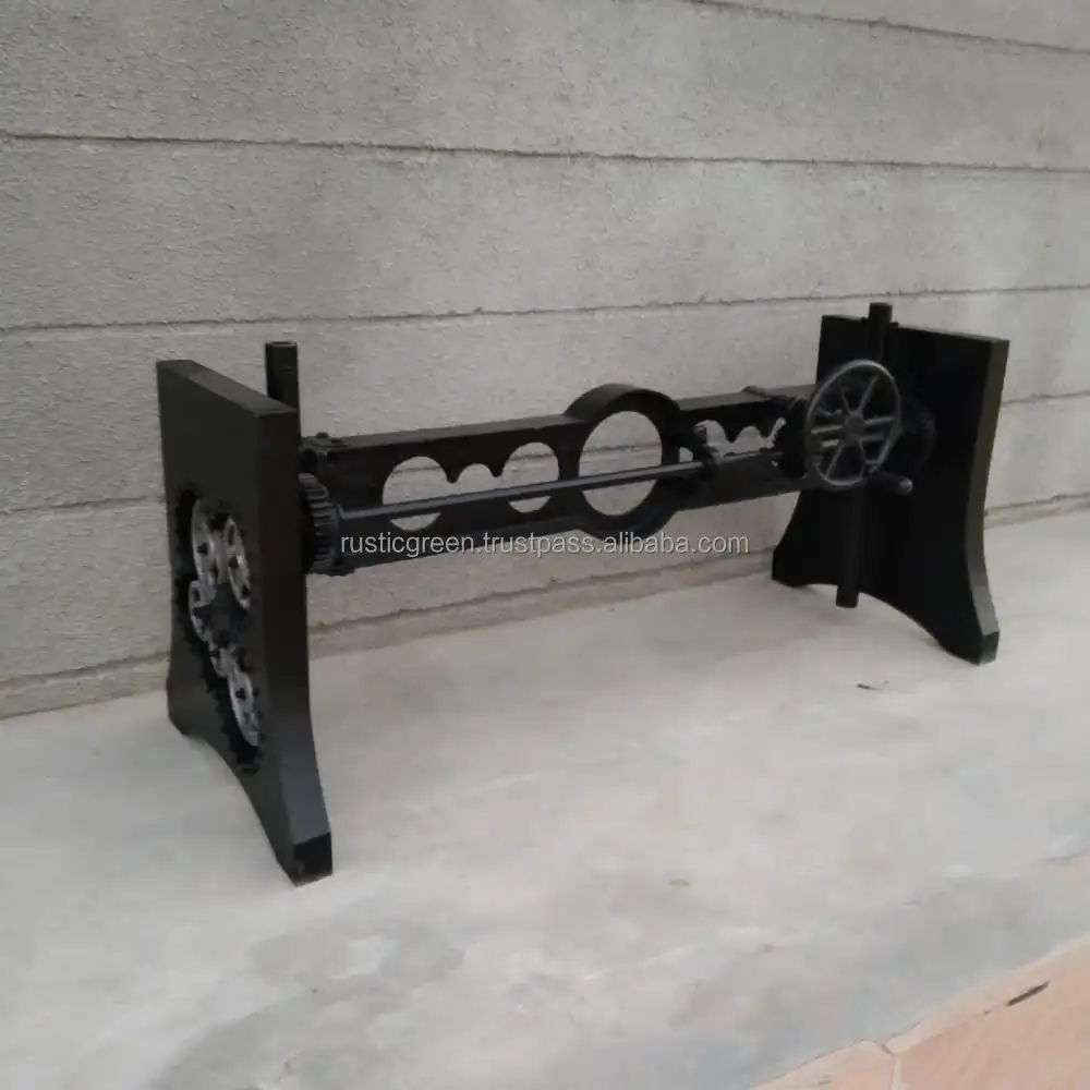 Industrial Cast Iron Crank Cafe Table Legs - Buy Metal Table Legs,Cast ...