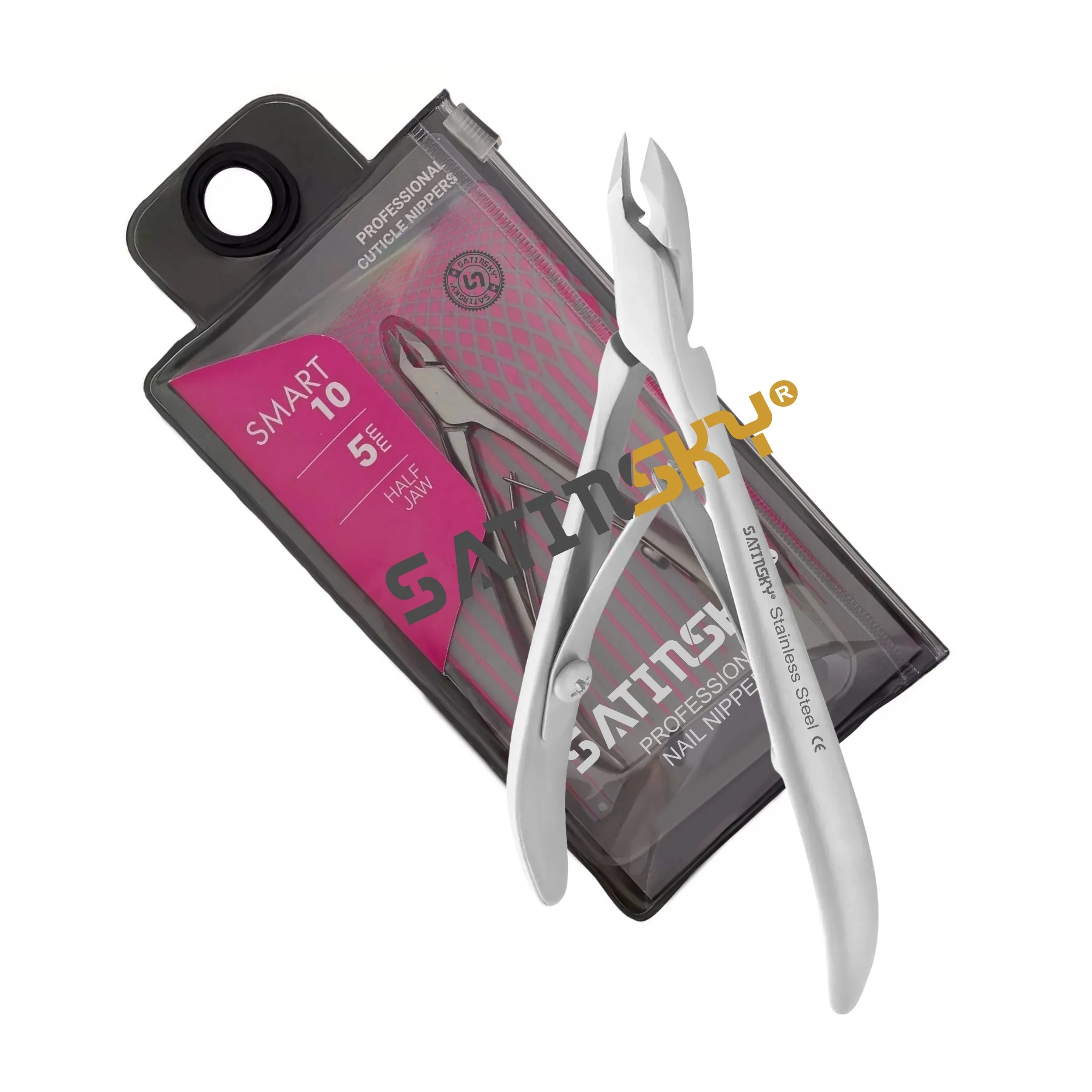 professional cuticle nippers SMART 5 mm Manicure Stainless Steel Nail ...