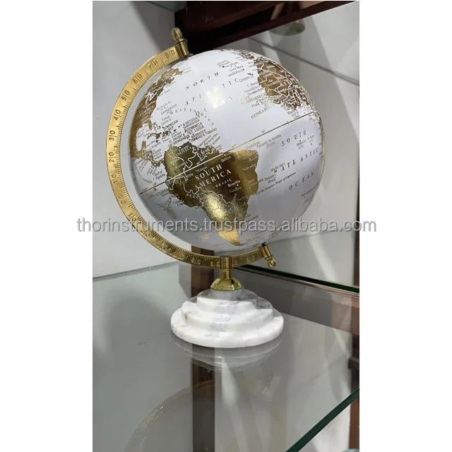 World Globe With Stand - 12 Inch Spinning Large Decorative Globe Home ...