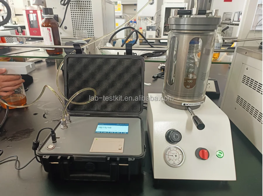 Large Screen NAS1638 ISO4406 Cleanliness Tester PPM Particles Counter ...
