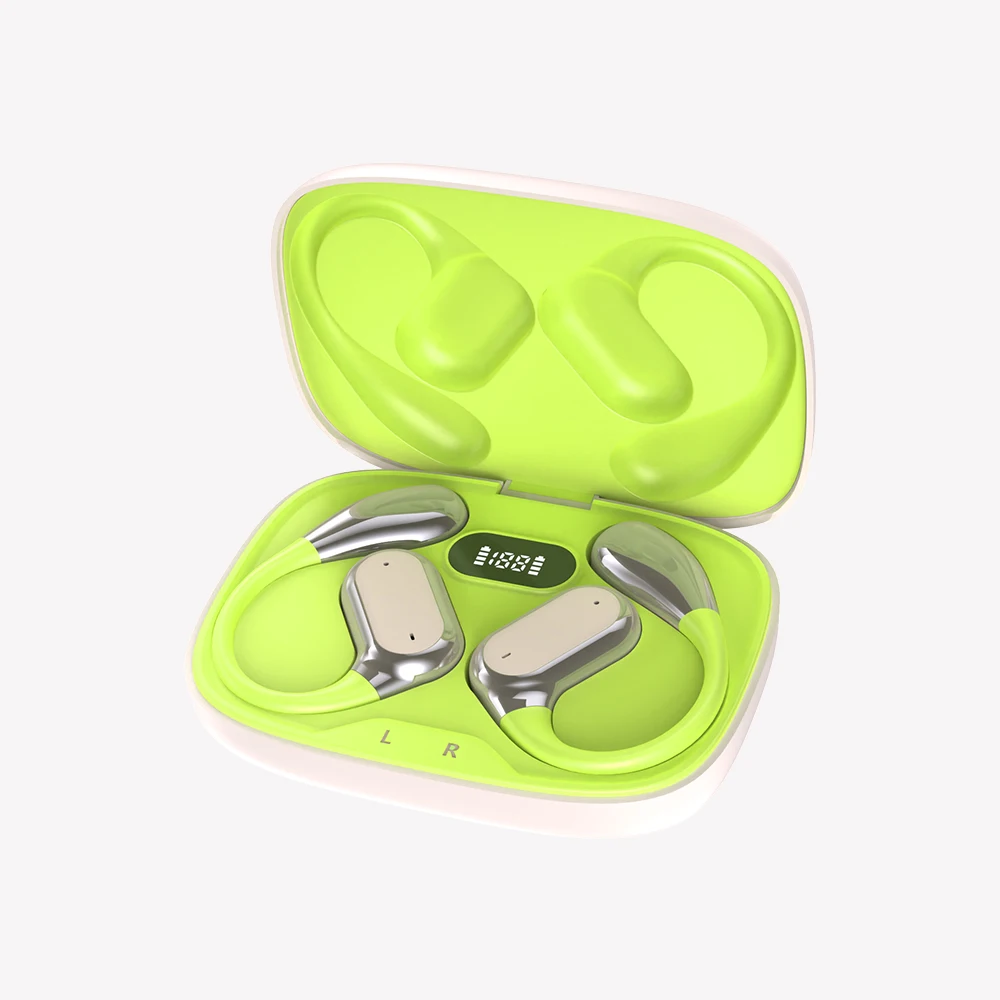 New Launched 2024 Open Ear Hook TWS Earphones Bone Conduction OWS ...